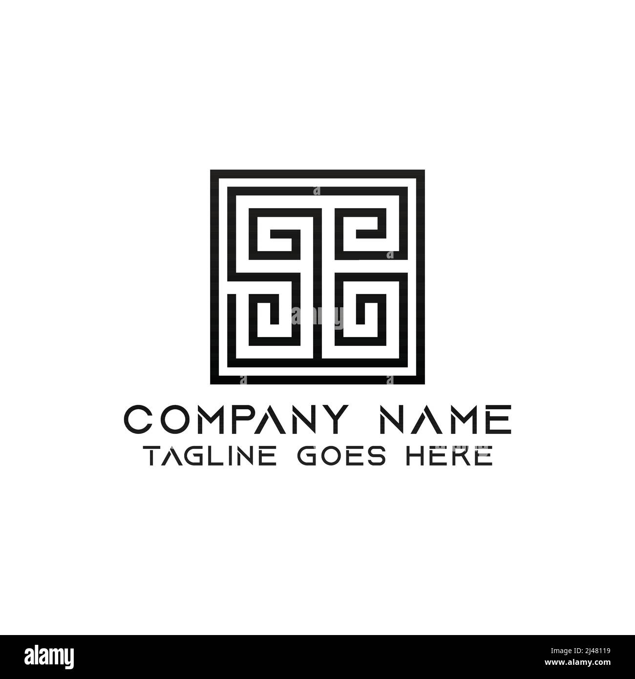 Maze logo design template. This logo is very suitable for any kind of ...