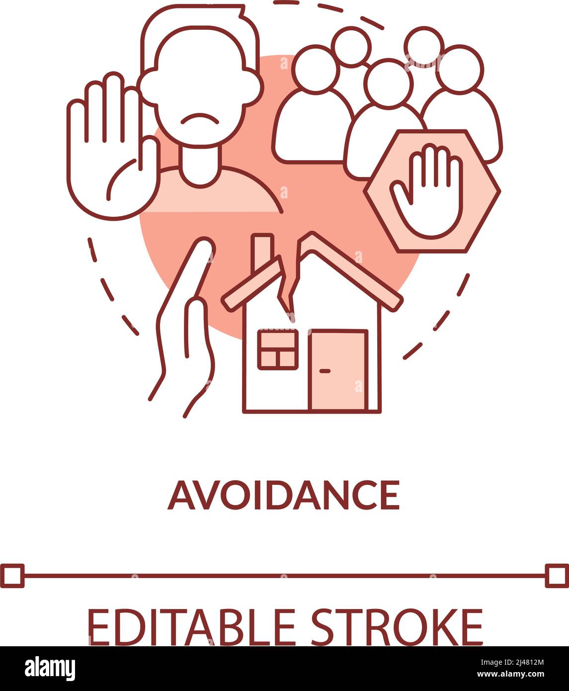 Avoidance behavior Stock Vector Images - Alamy