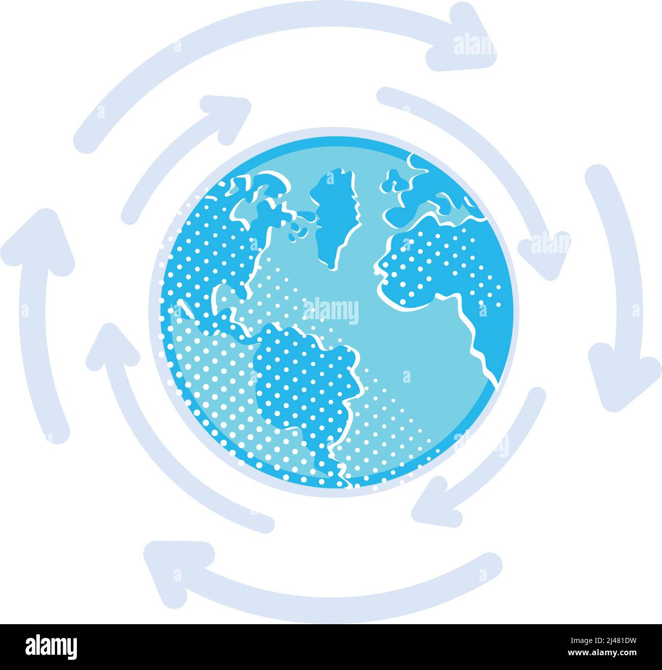 Globalization process semi flat color vector object Stock Vector Image ...