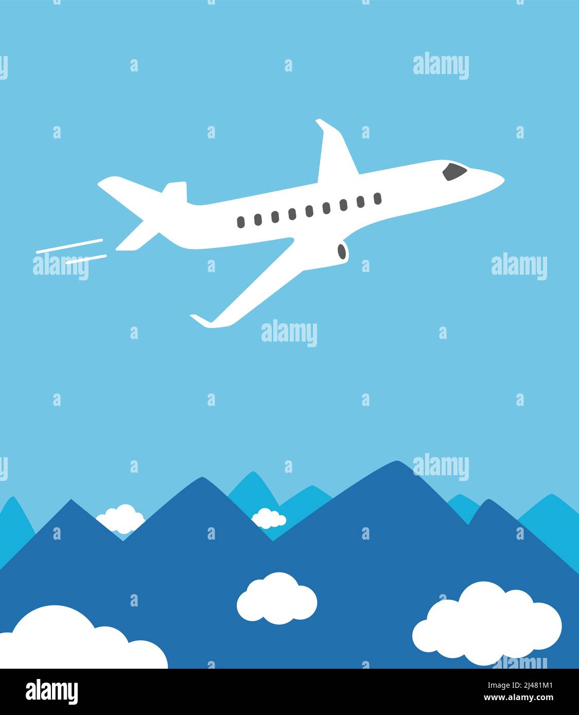 Private airplane vector vectors hi-res stock photography and images - Alamy