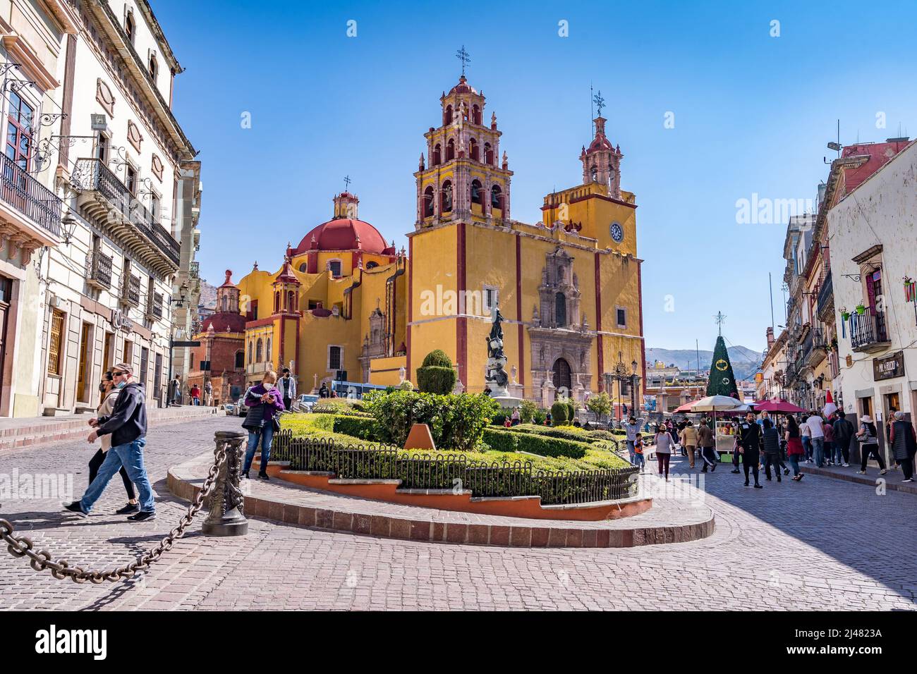 Guanajuato, Mexico - December 22, 2021. Basilica of Our Lady of ...