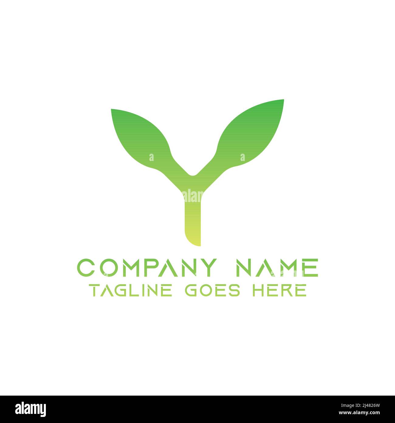 Y leaf logo hi-res stock photography and images - Alamy