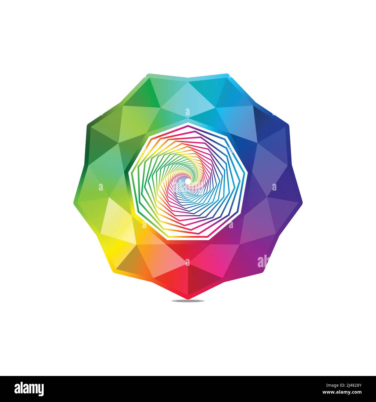 Colorful sparkling ring. EPS 10, Editable, Resizable, Vector ...