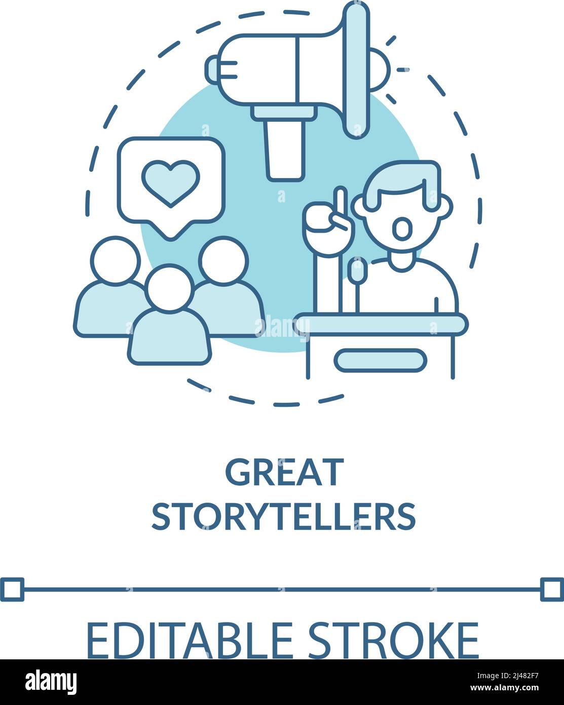 Storyteller illustration Cut Out Stock Images & Pictures - Alamy