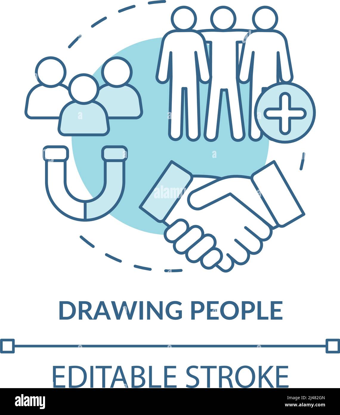 Drawing people turquoise concept icon Stock Vector Image & Art - Alamy