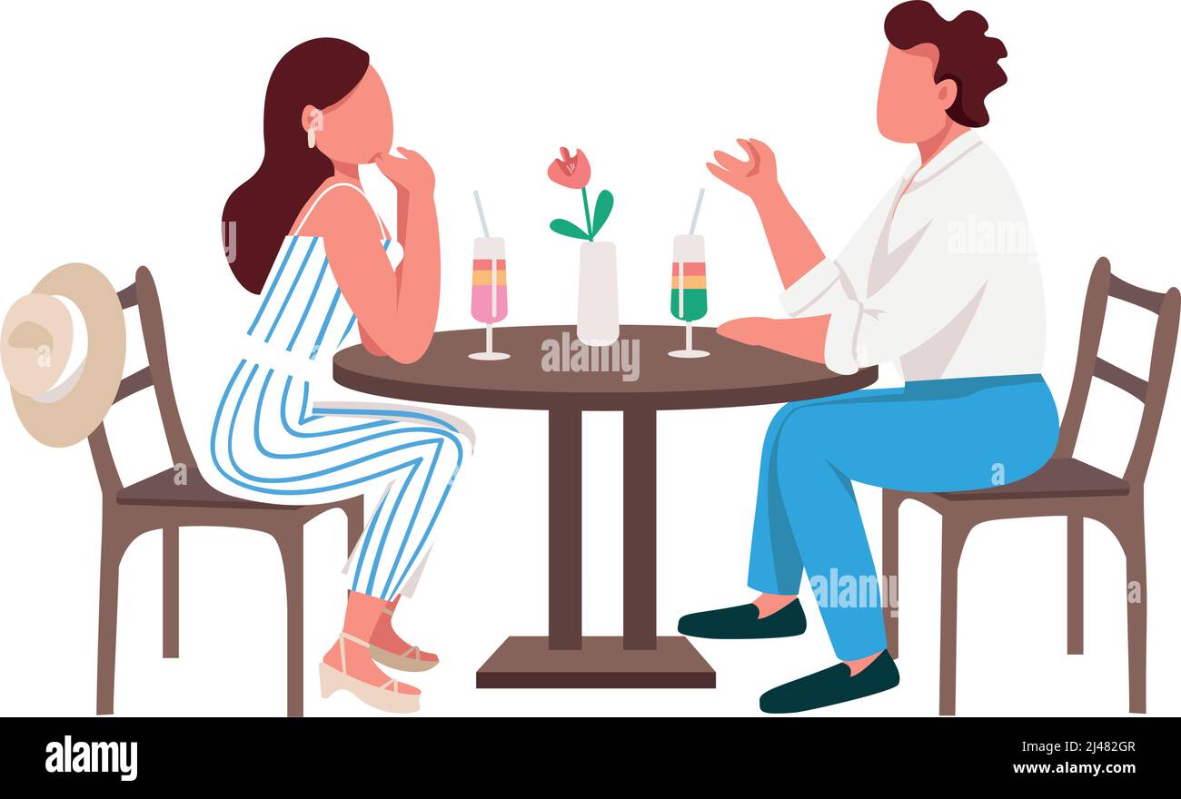Couple drinking cocktails Stock Vector Images - Alamy
