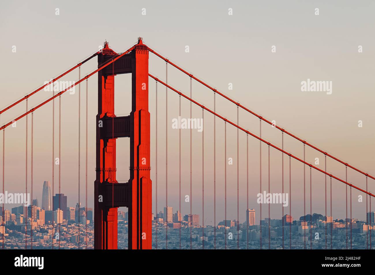 Famous Golden Gate bridge, symbol of San Francisco, California Stock ...