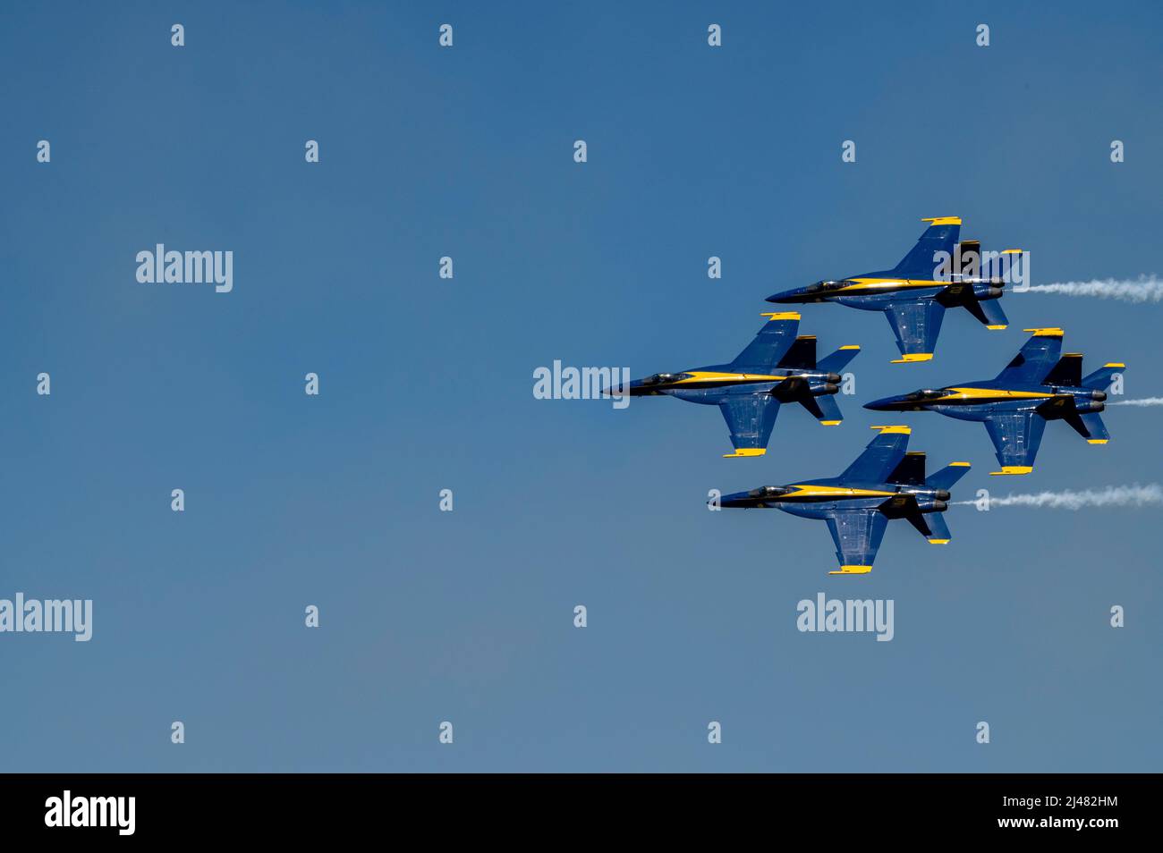 The U.S. Navy Flight Demonstration Squadron, the Blue Angels, perform ...