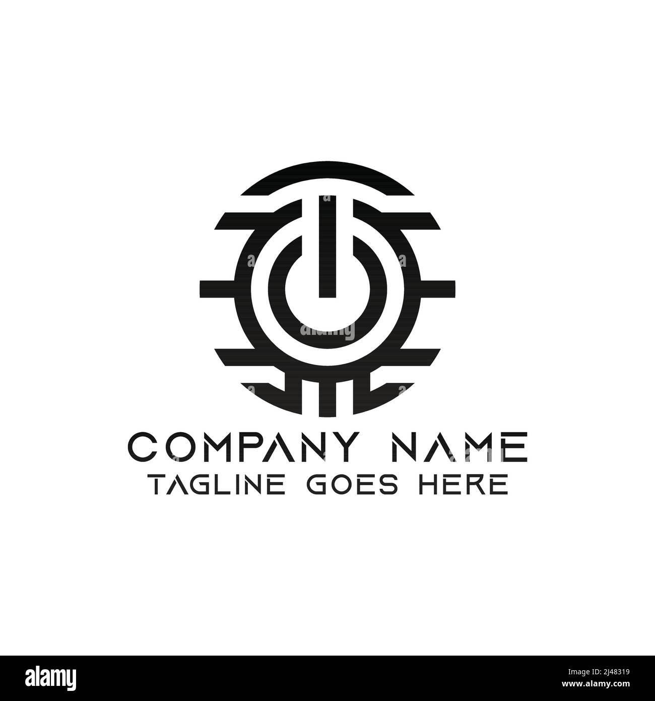 Power switch logo design template. This logo is very suitable for any ...