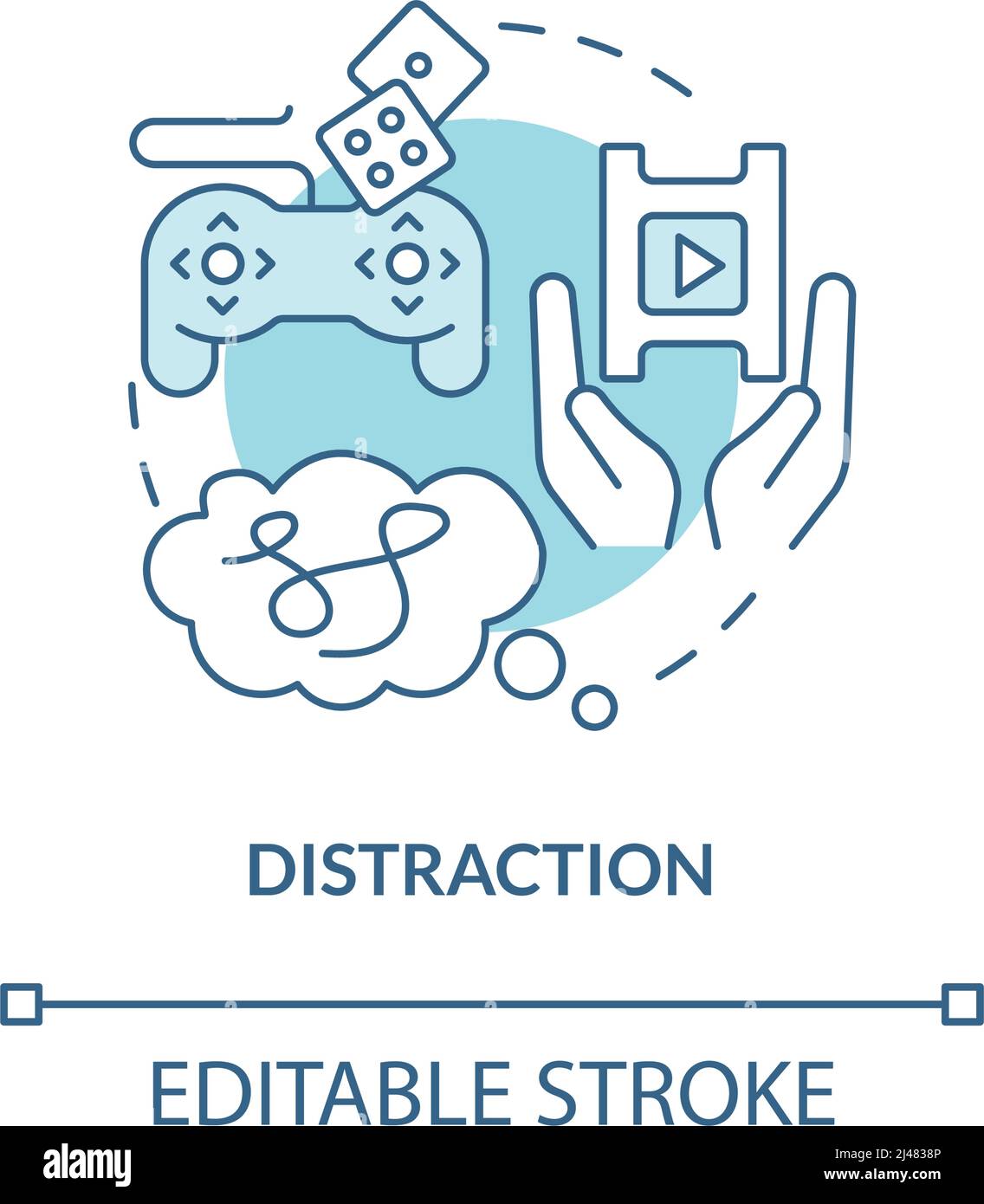 Distraction symbol Stock Vector Images - Alamy