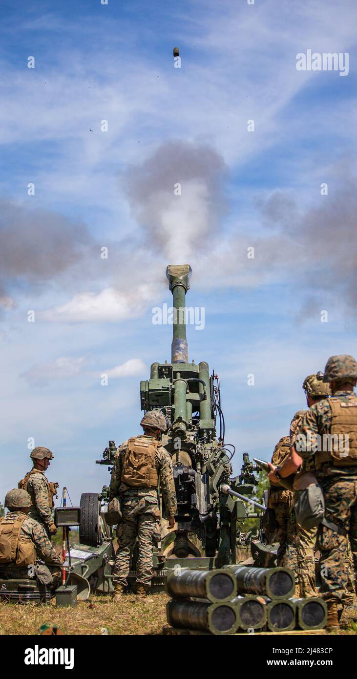 U.S. Marines with 2d Battalion, 10th Marine Regiment, 2d Marine ...