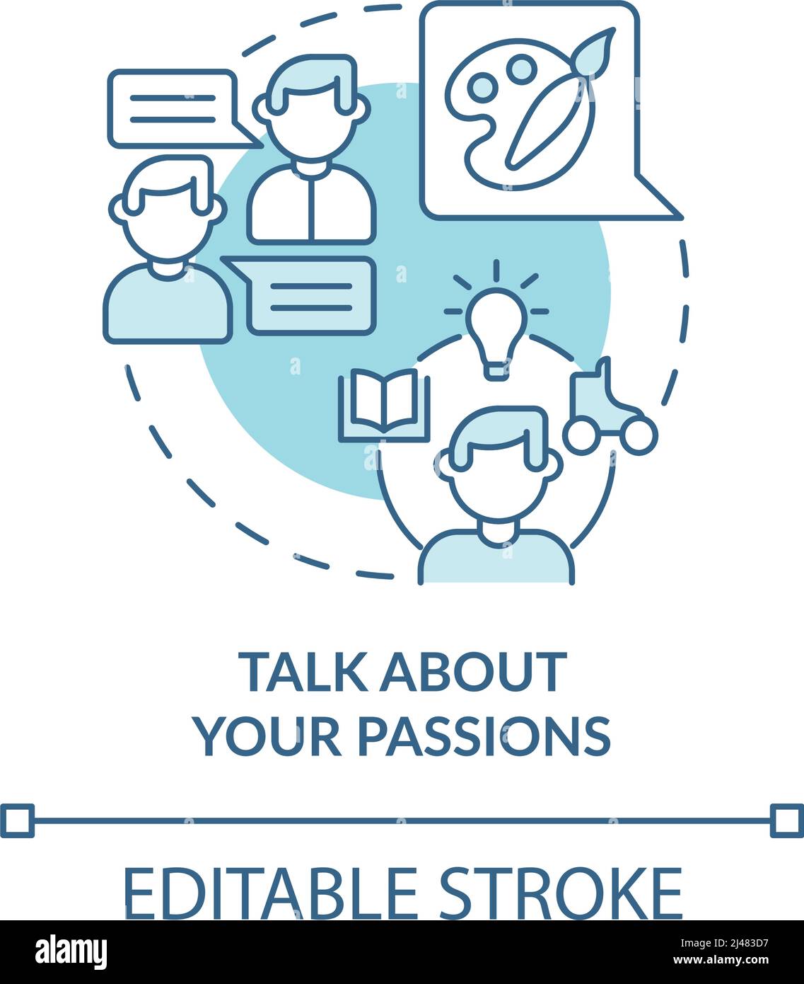 Talk about the passion Stock Vector Images - Alamy