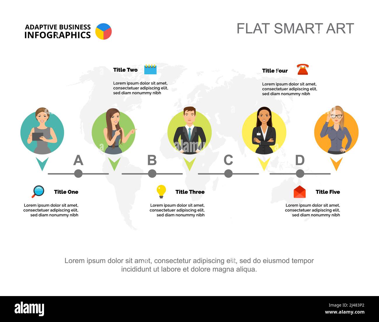 Business Workflow Slide Template Business Data Graph Chart Design
