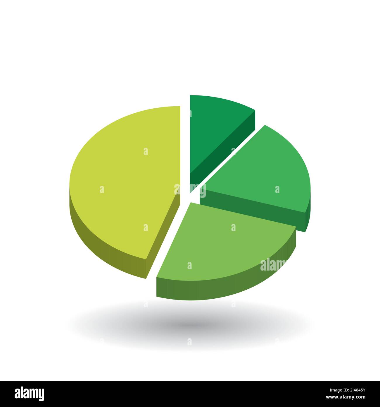 Green pie chart design element Stock Vector Image & Art - Alamy