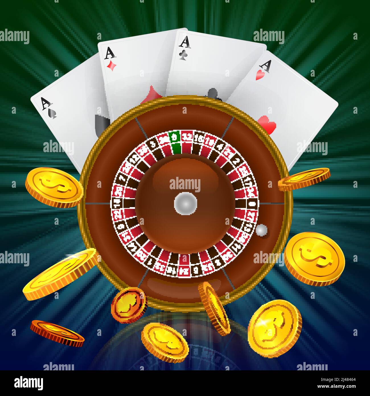 Roulette coin concept business hi-res stock photography and images - Alamy