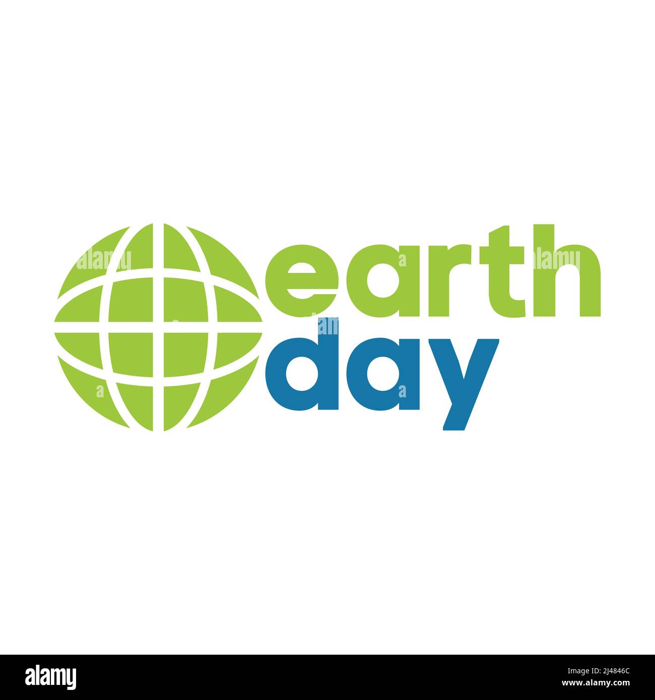 earth day logo design vector isolated on white background Stock Vector ...