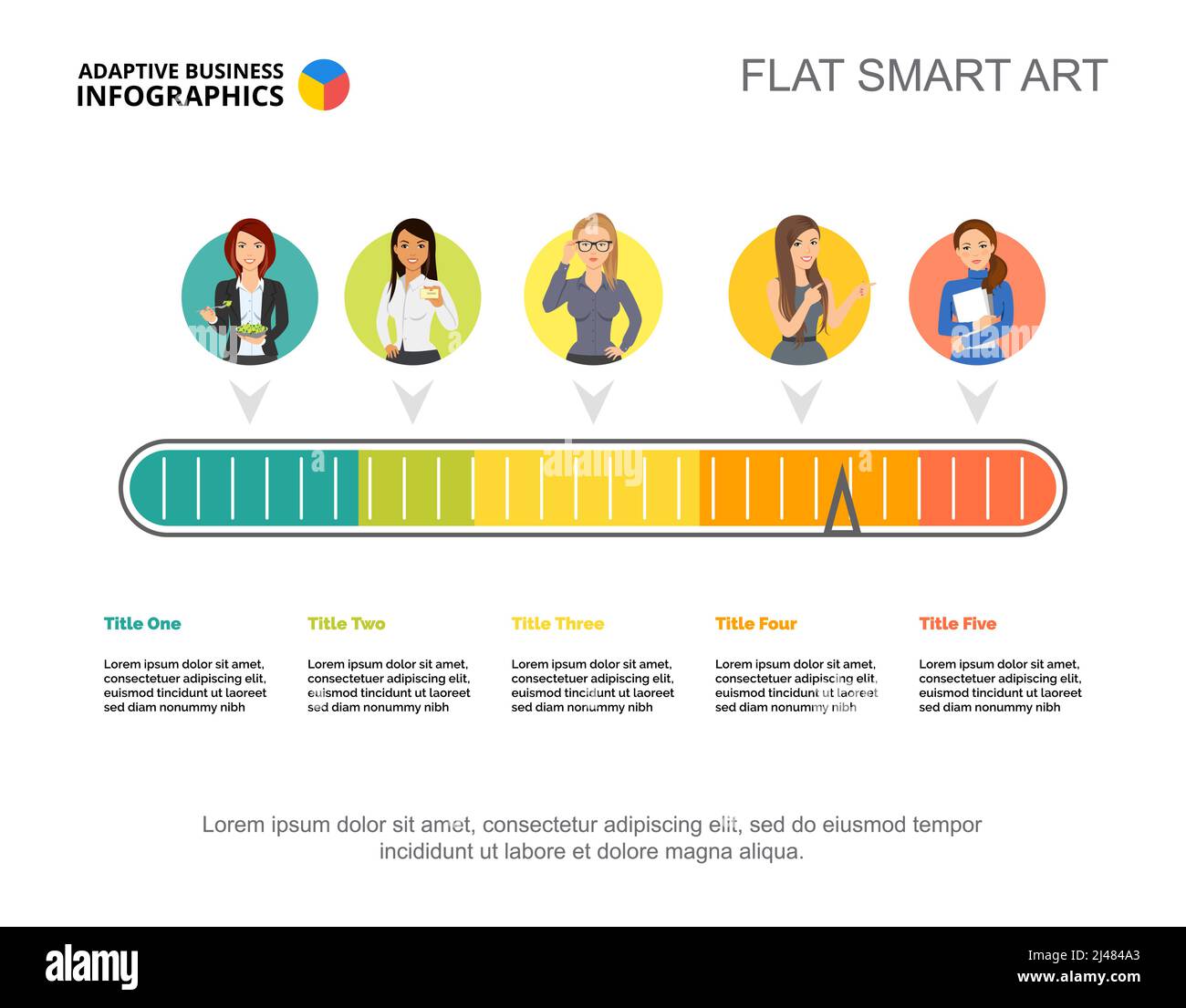 Colorful Workflow Slide Template Business Data Graph Chart Design