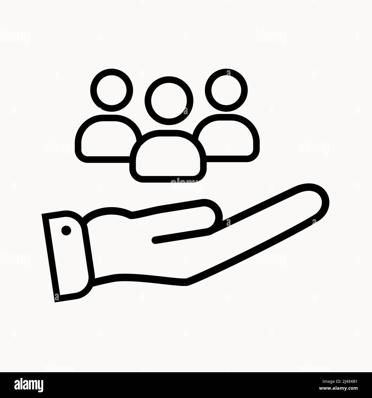 Buyer insurance line icon Stock Vector Images - Alamy