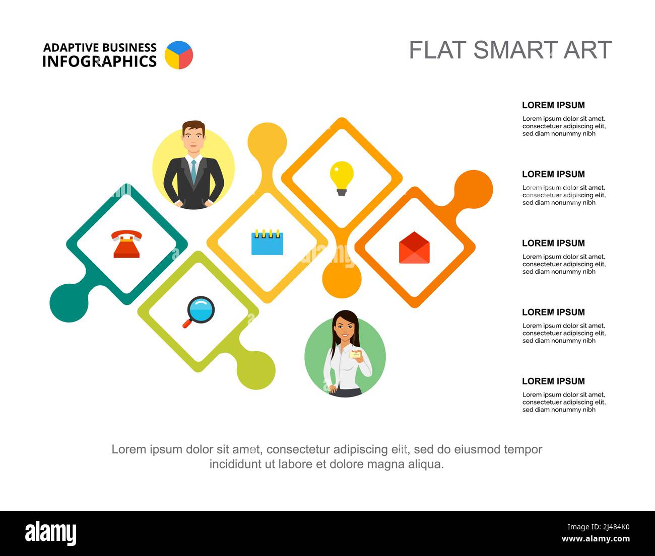 Project Planning Slide Template Business Data Graph Chart Design