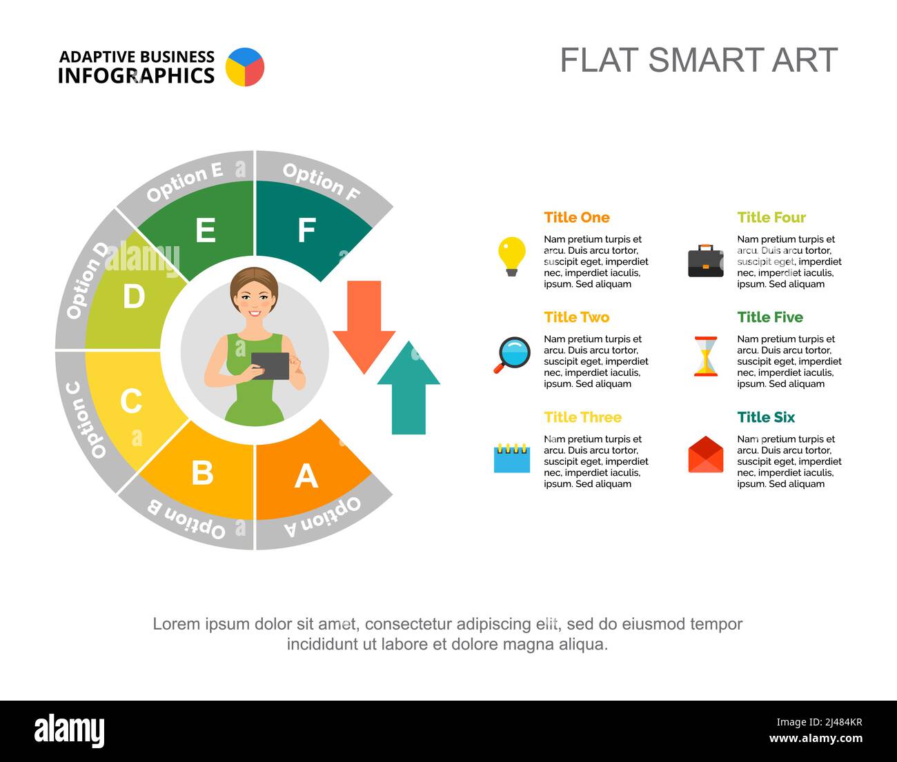 Six steps workflow process chart template for presentation. Business ...