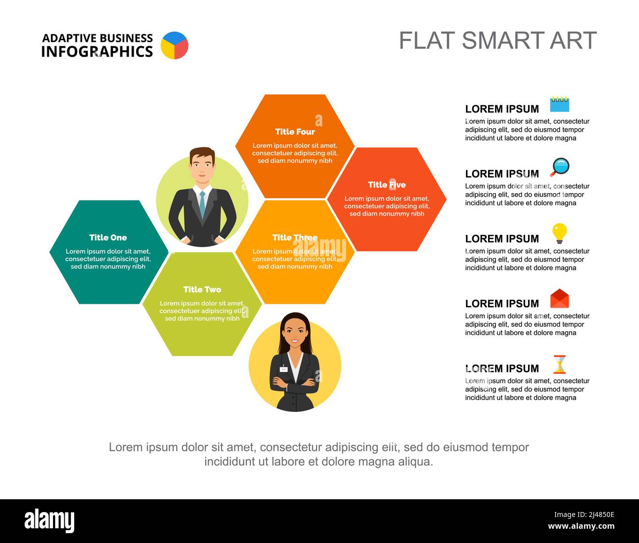 Business strategy slide template. Business data. Graph, chart, design ...