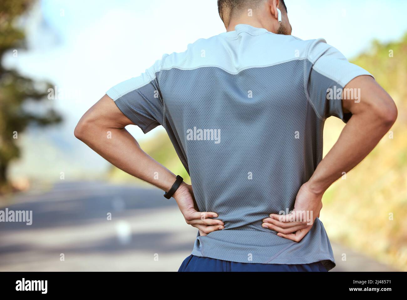 Take it one day at a time. Rearview shot of an unrecognisable man ...