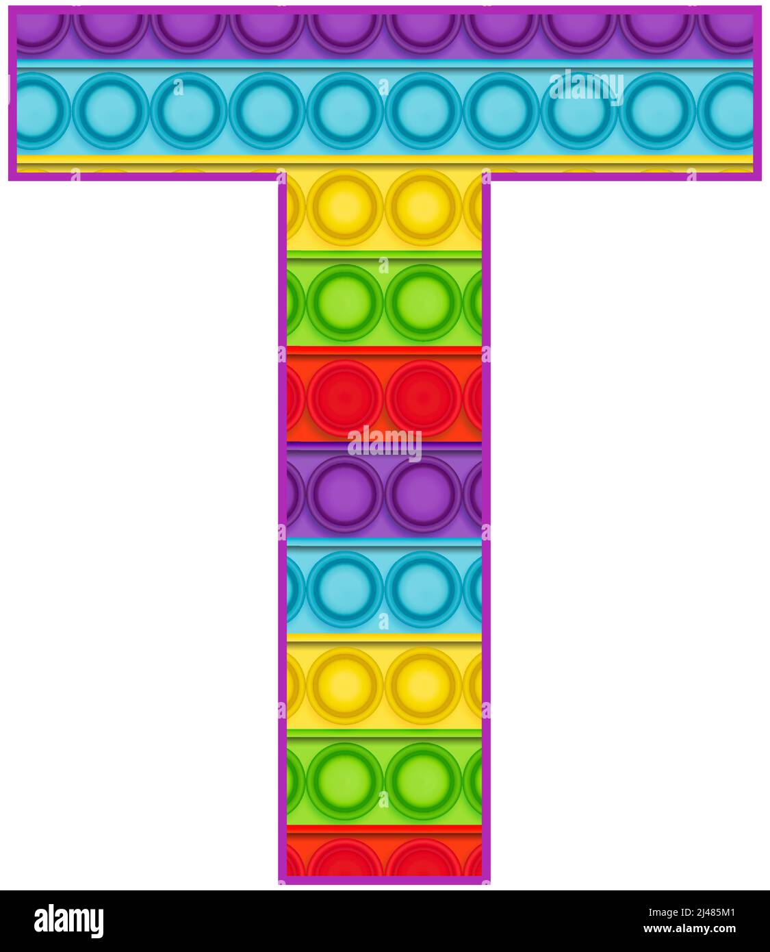 Bright funny pop it alphabet. Pop it is a children sensory toy of ...