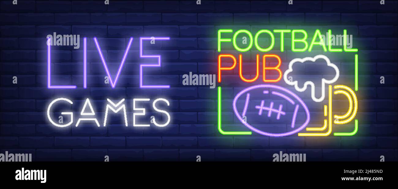 Football pub sign Stock Vector Images - Alamy