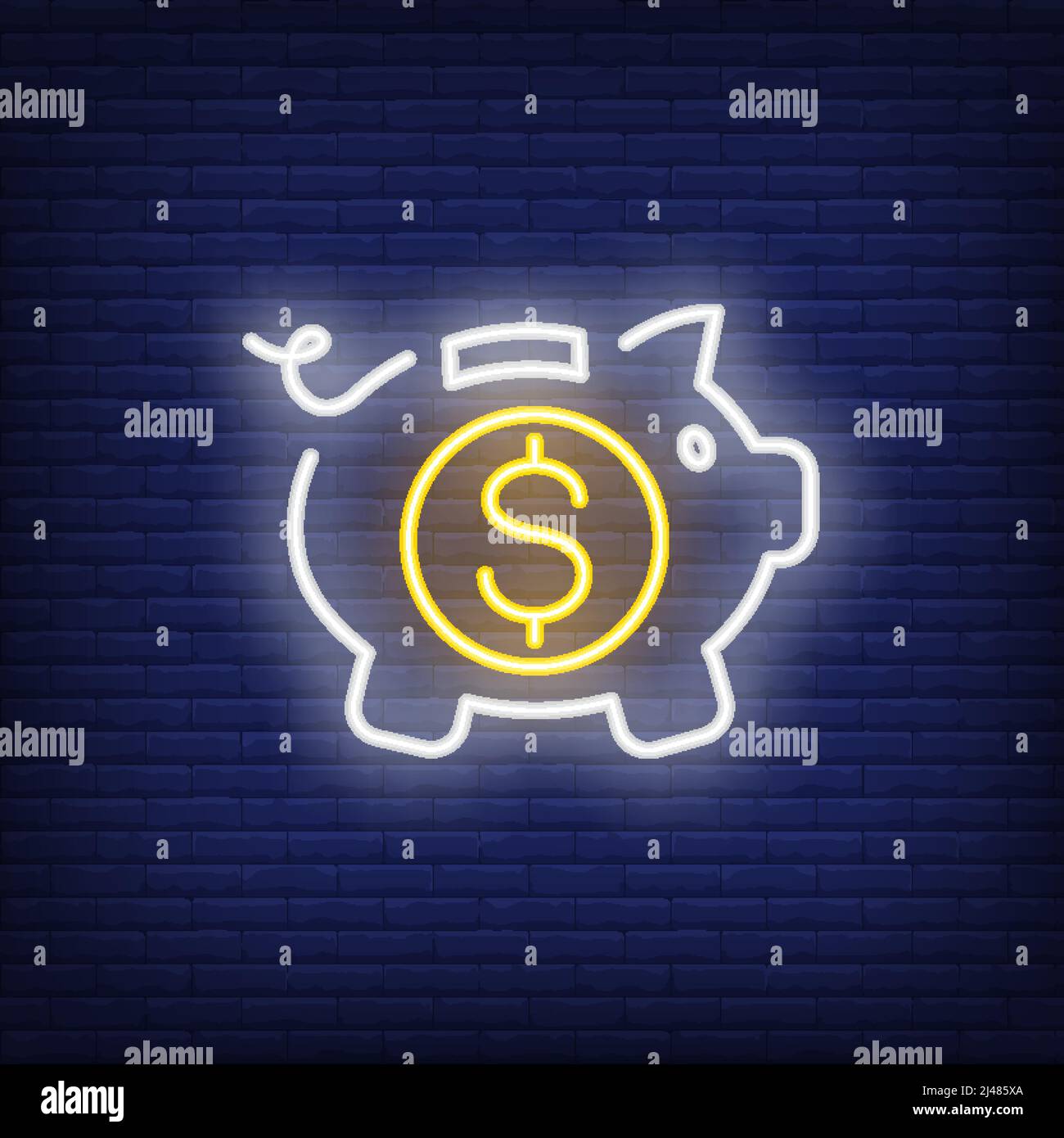 Bank neon sign Stock Vector Images - Alamy