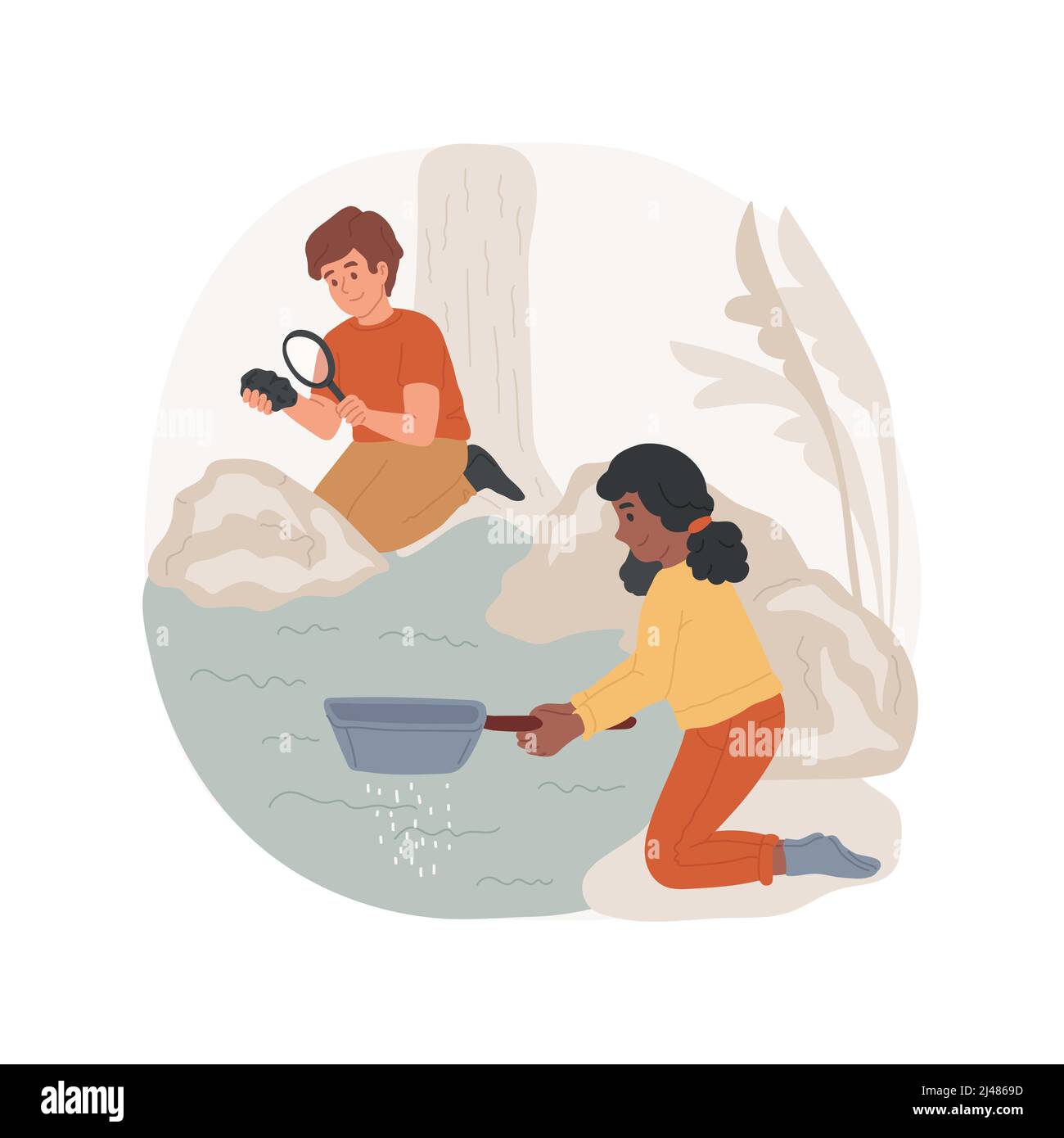 Environmental camp isolated cartoon vector illustration. Ecology summer ...