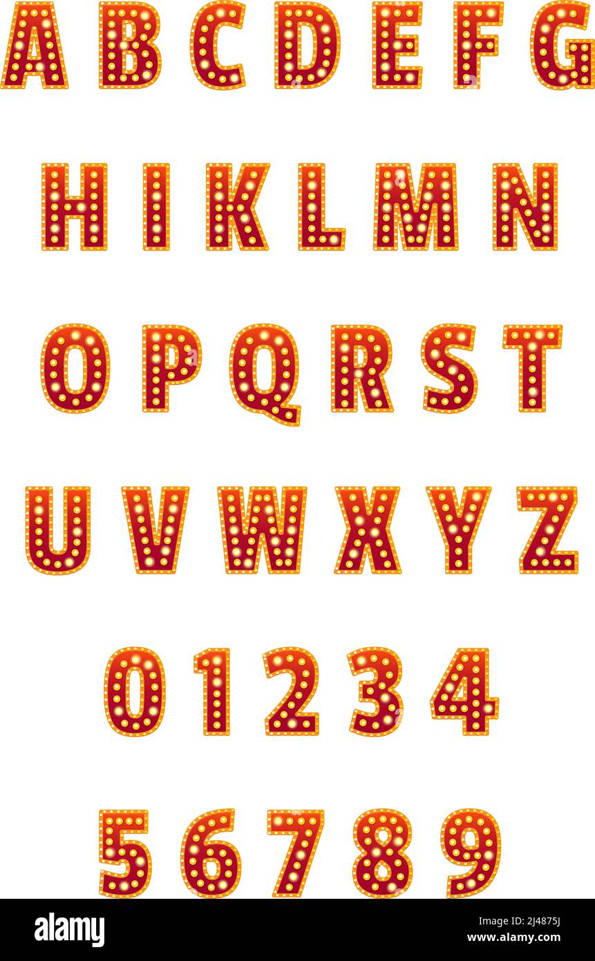 Typed alphabet Stock Vector Images - Alamy