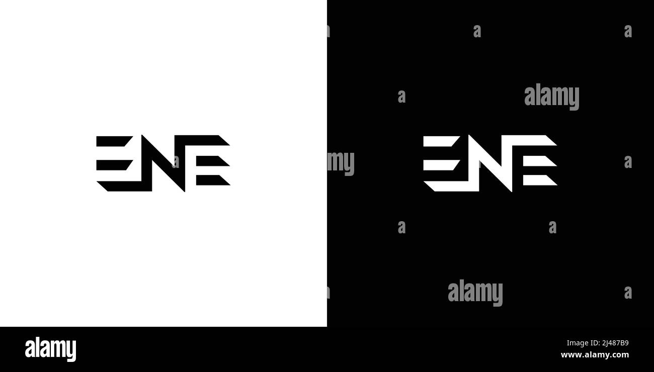 Modern and strong ENE letter initials logo design Stock Vector Image ...