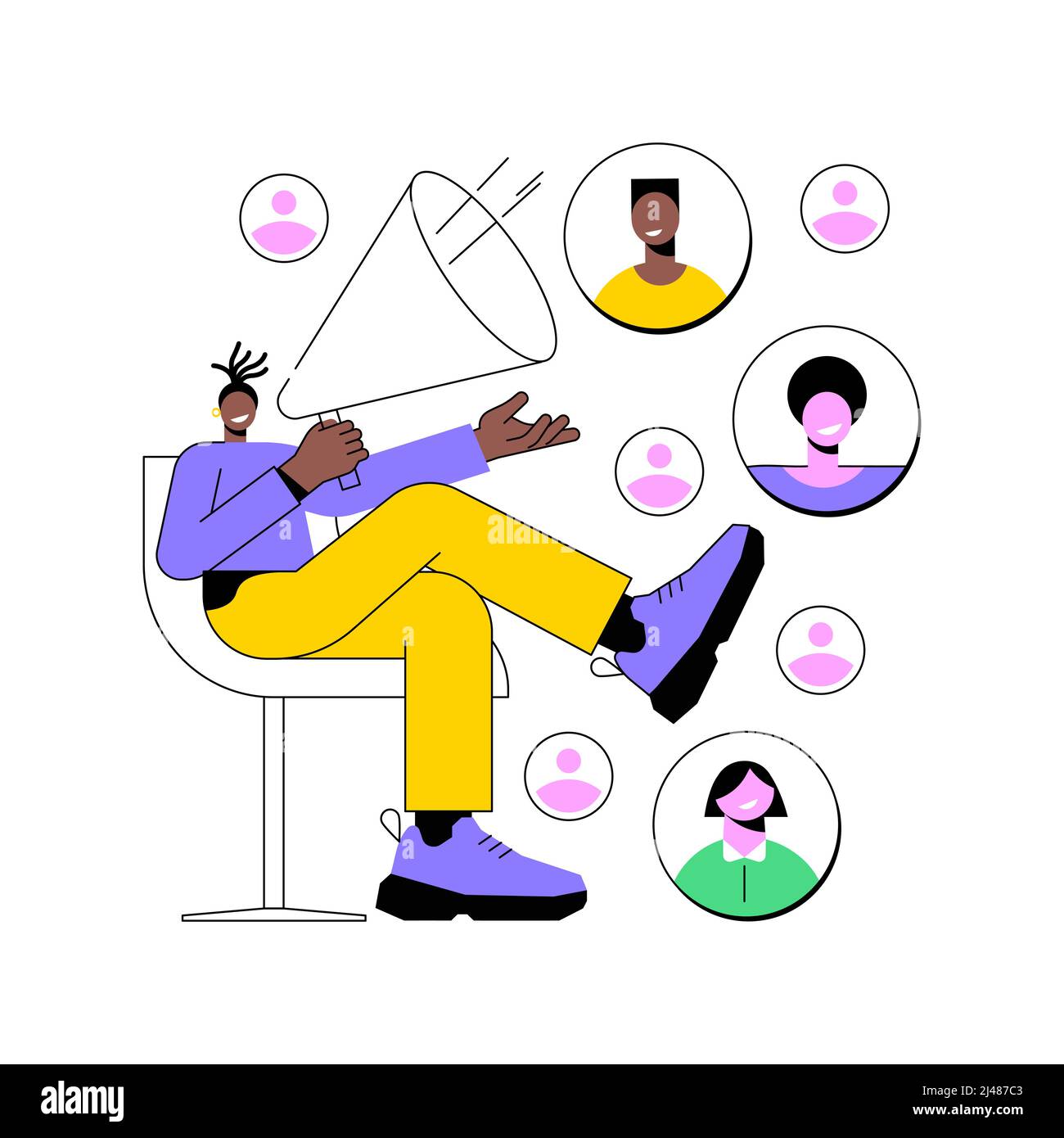 Diversity marketing abstract concept vector illustration. Inclusive ...