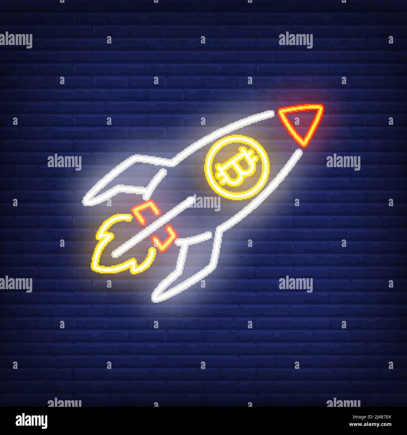 Symbol dark night neon light speed Stock Vector Images - Alamy