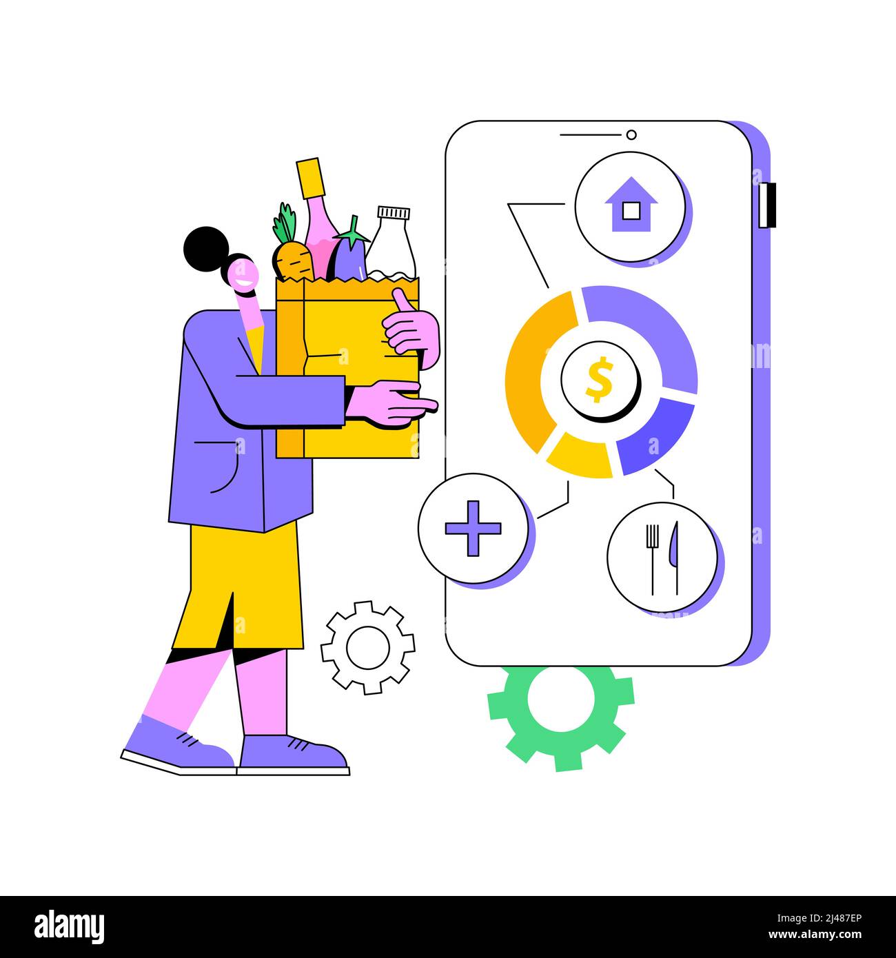 Consumerism is so weird Stock Vector Images - Alamy