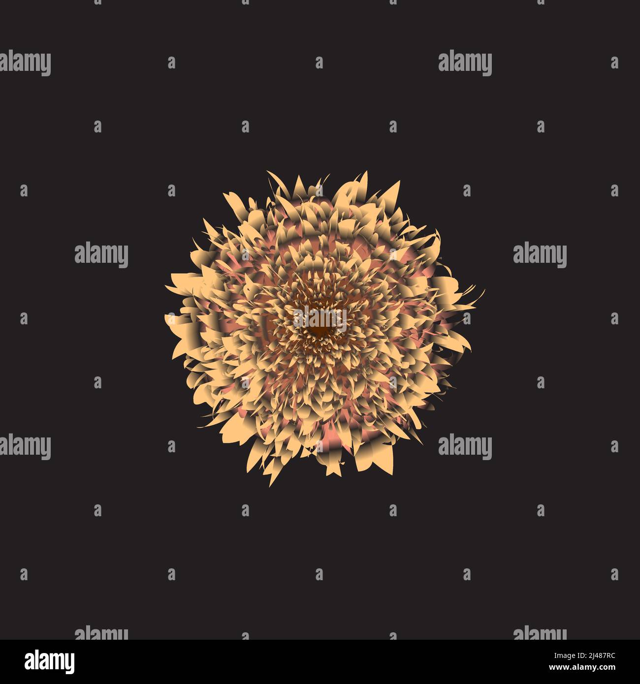 Blend flowers. Futuristic background with random layered texture ...