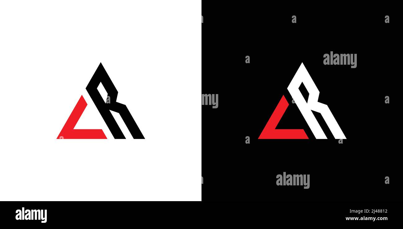 Modern and unique letter CR initials logo design Stock Vector Image ...