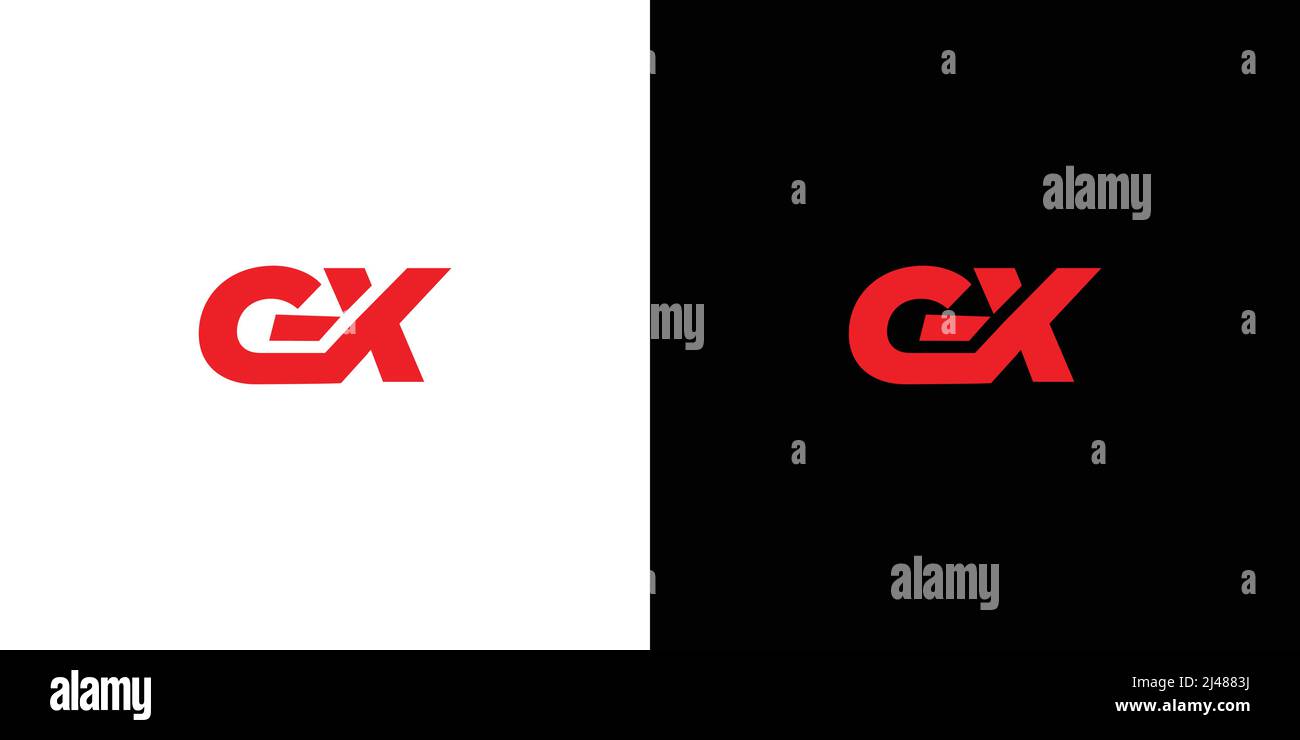 Bold and modern letter GX initials logo design Stock Vector Image & Art ...