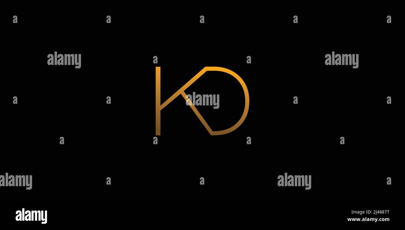 Simple and modern KD initials logo design Stock Vector Image & Art - Alamy