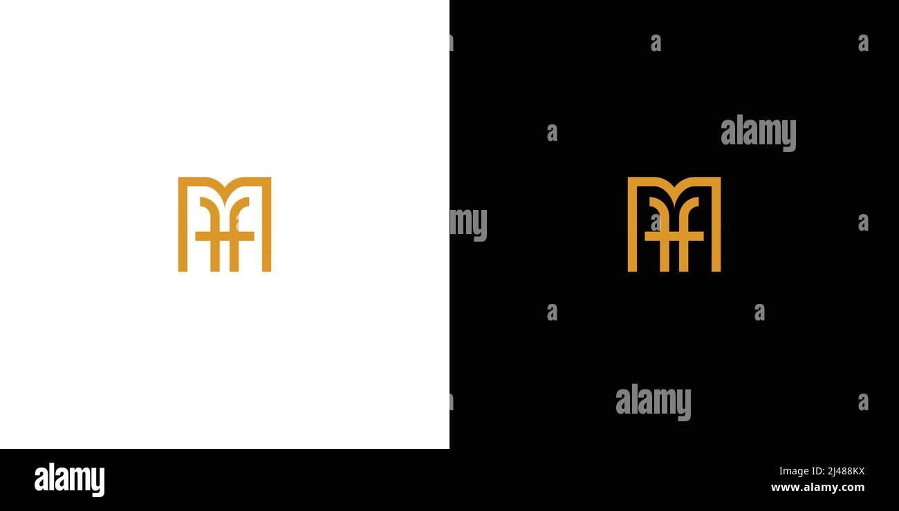 Stylish and modern MH initials logo design Stock Vector Image & Art - Alamy
