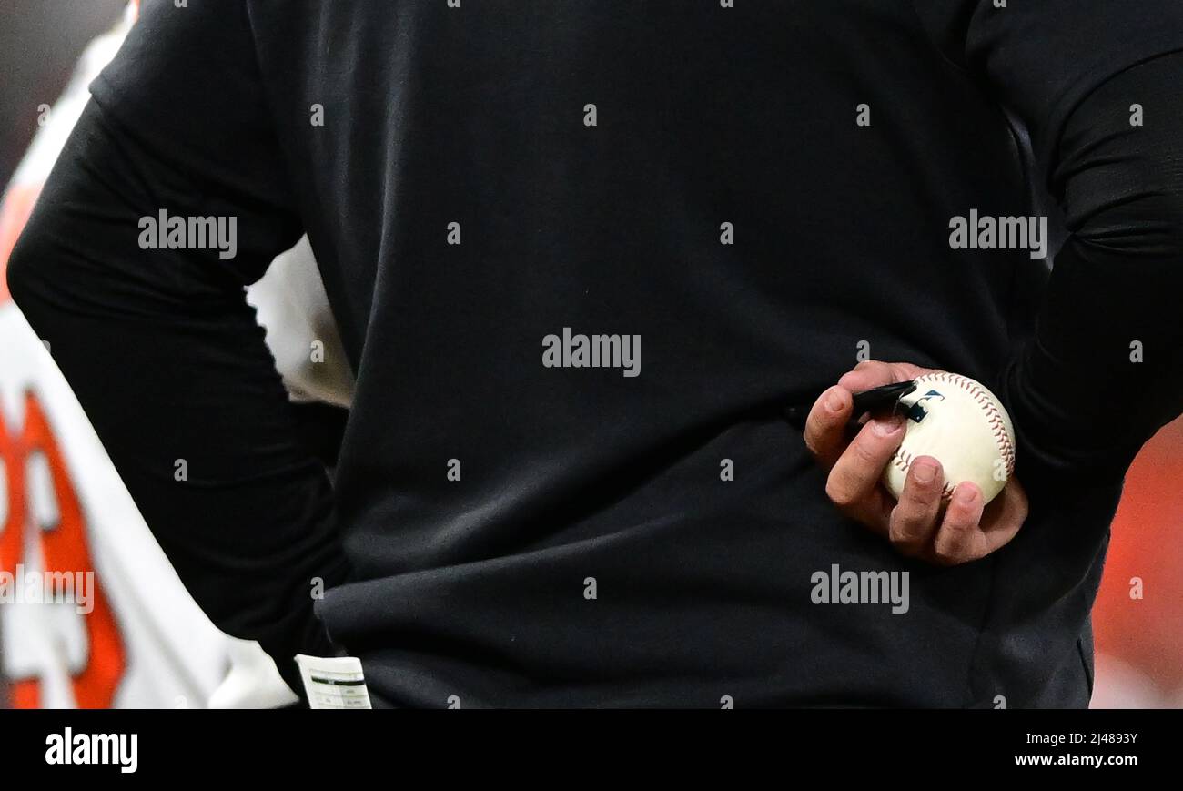 Baltimore, United States. 12th Apr, 2022. Baltimore Orioles manager ...