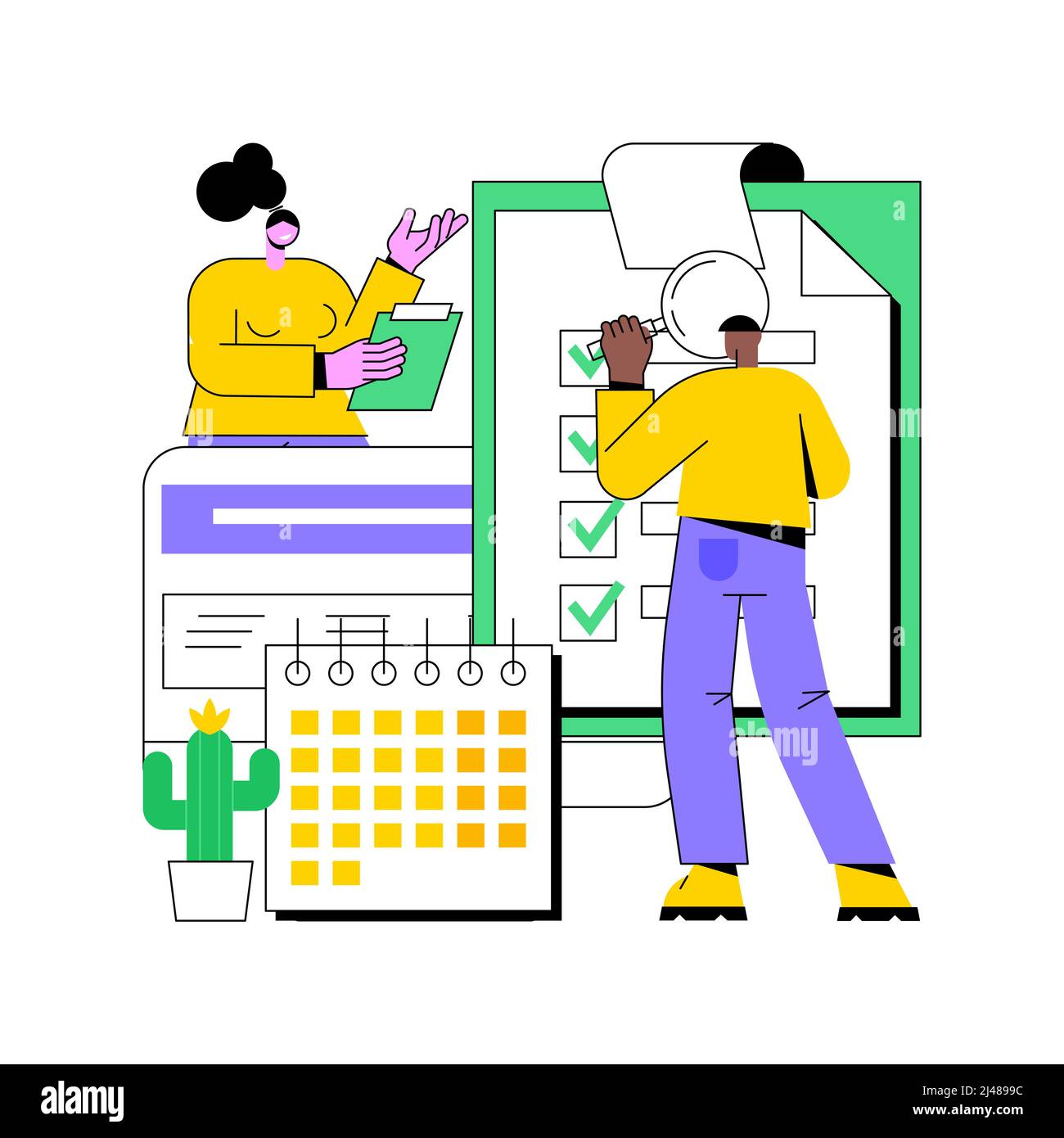 Project delivery abstract concept vector illustration. Project planning ...