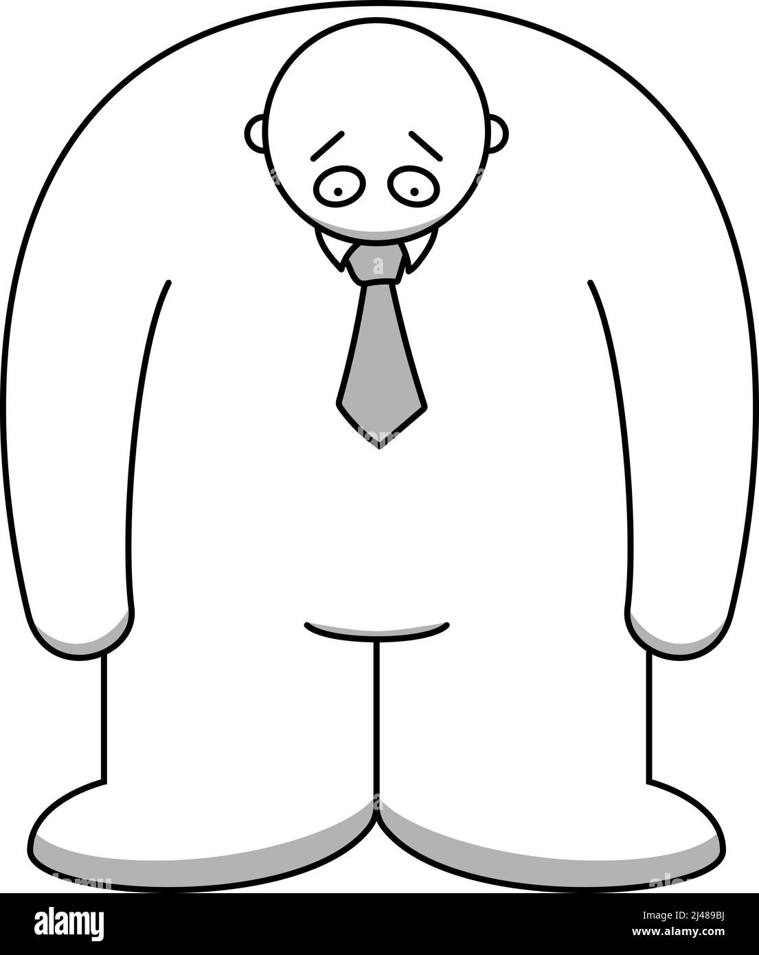 Drawing of depressed business man Stock Vector Image & Art - Alamy