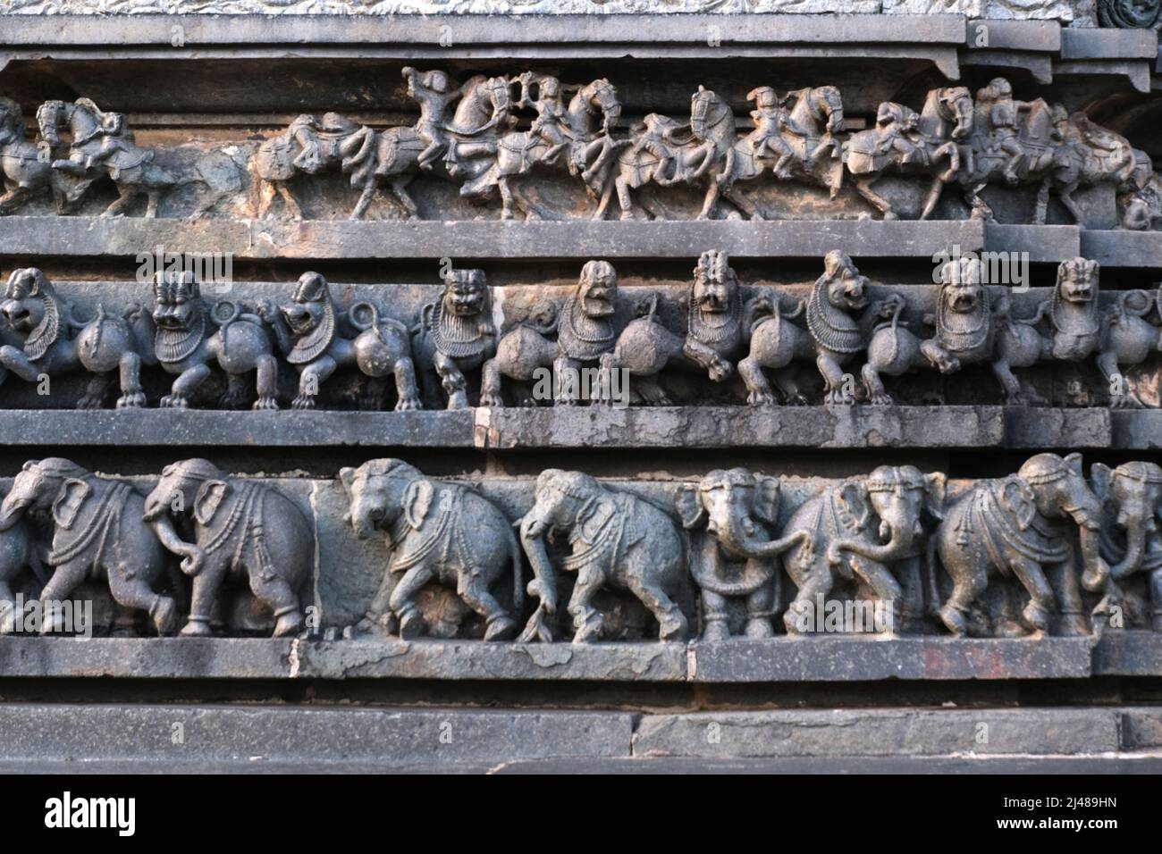 Belur, Karnataka, India - Dec 19 2021, Belur and Halebidu temple ...