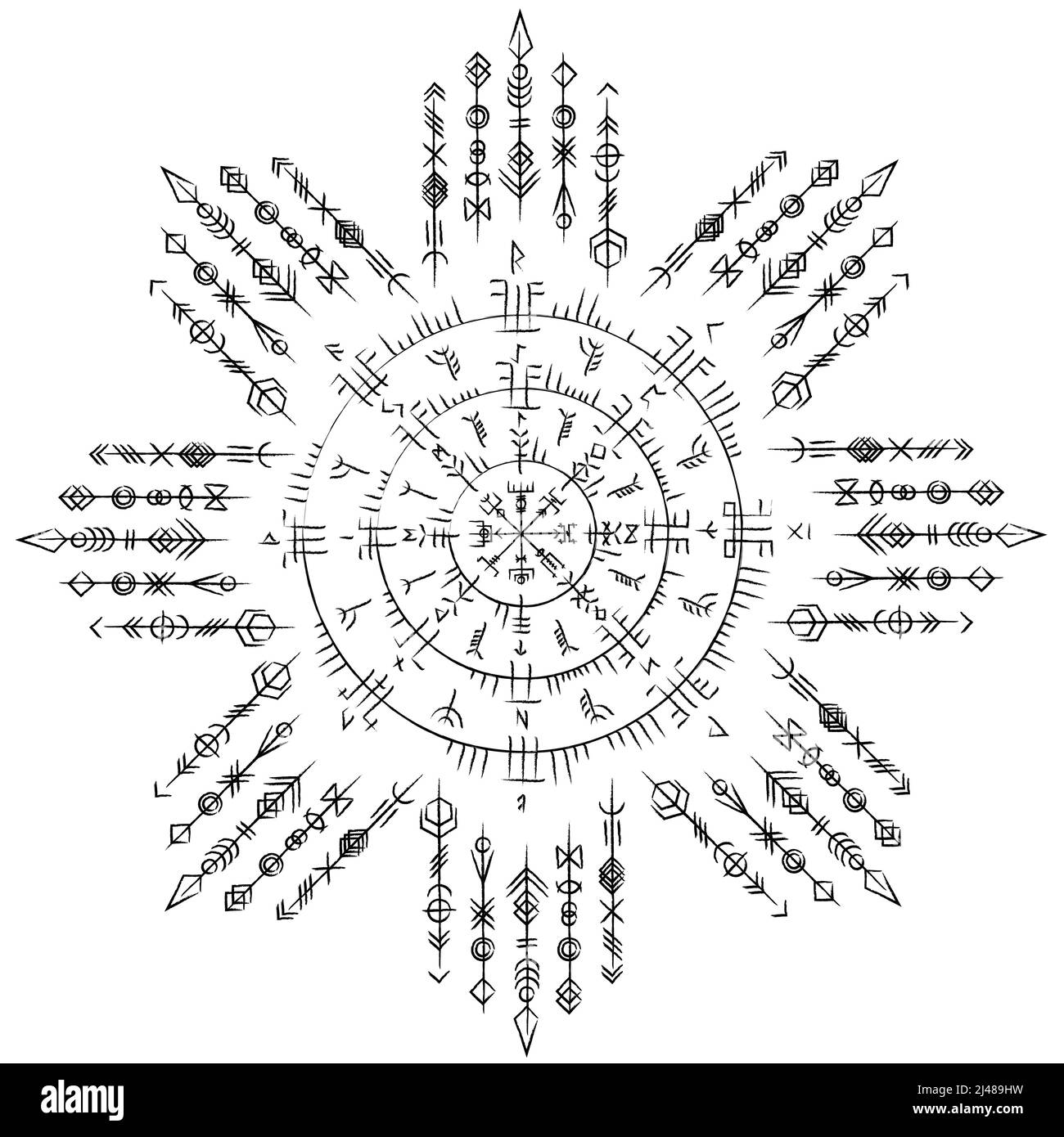 Runes alphabet Stock Vector Images - Alamy