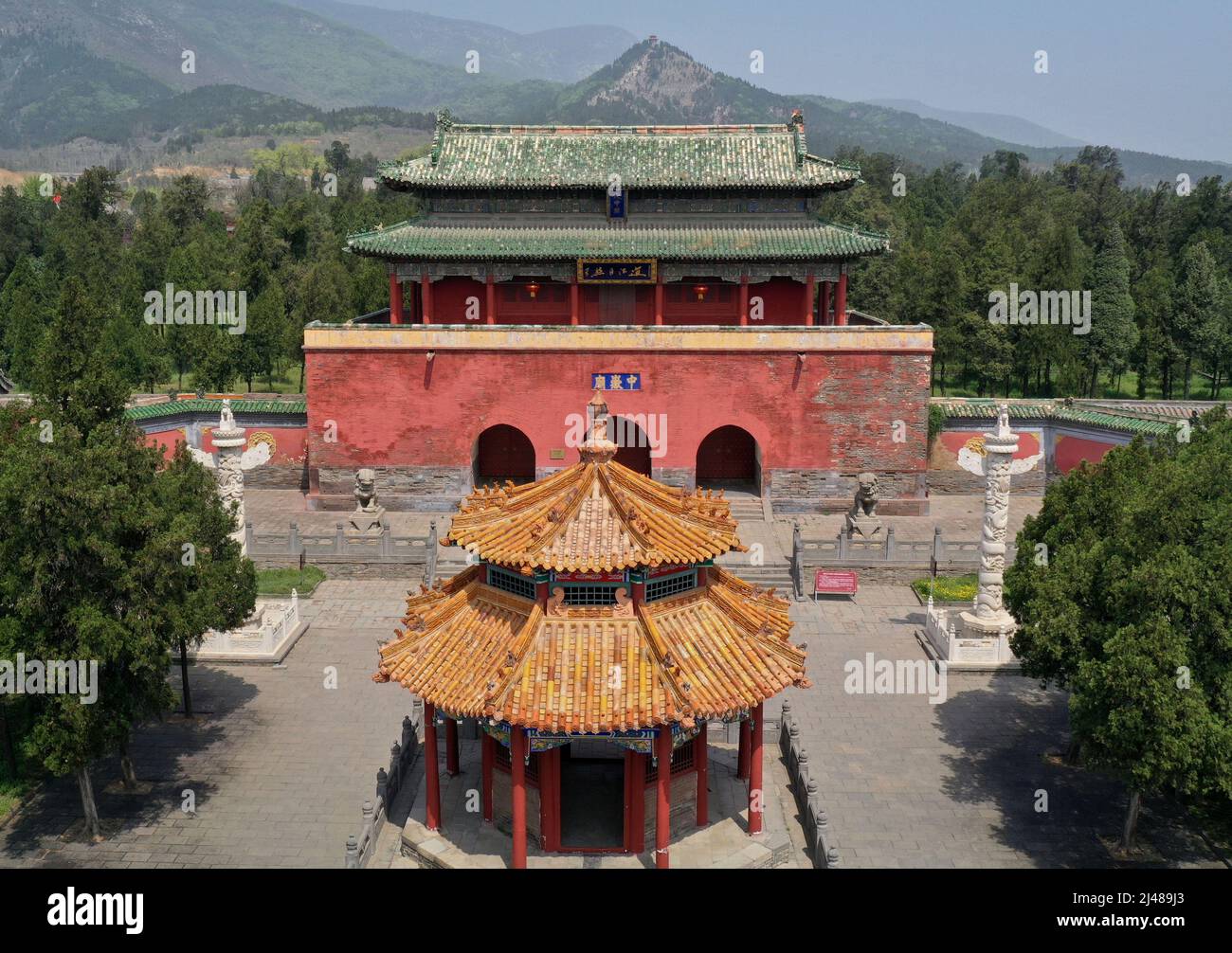 Zhengzhou. 7th Apr, 2022. Aerial photo taken on April 7, 2022 shows ...