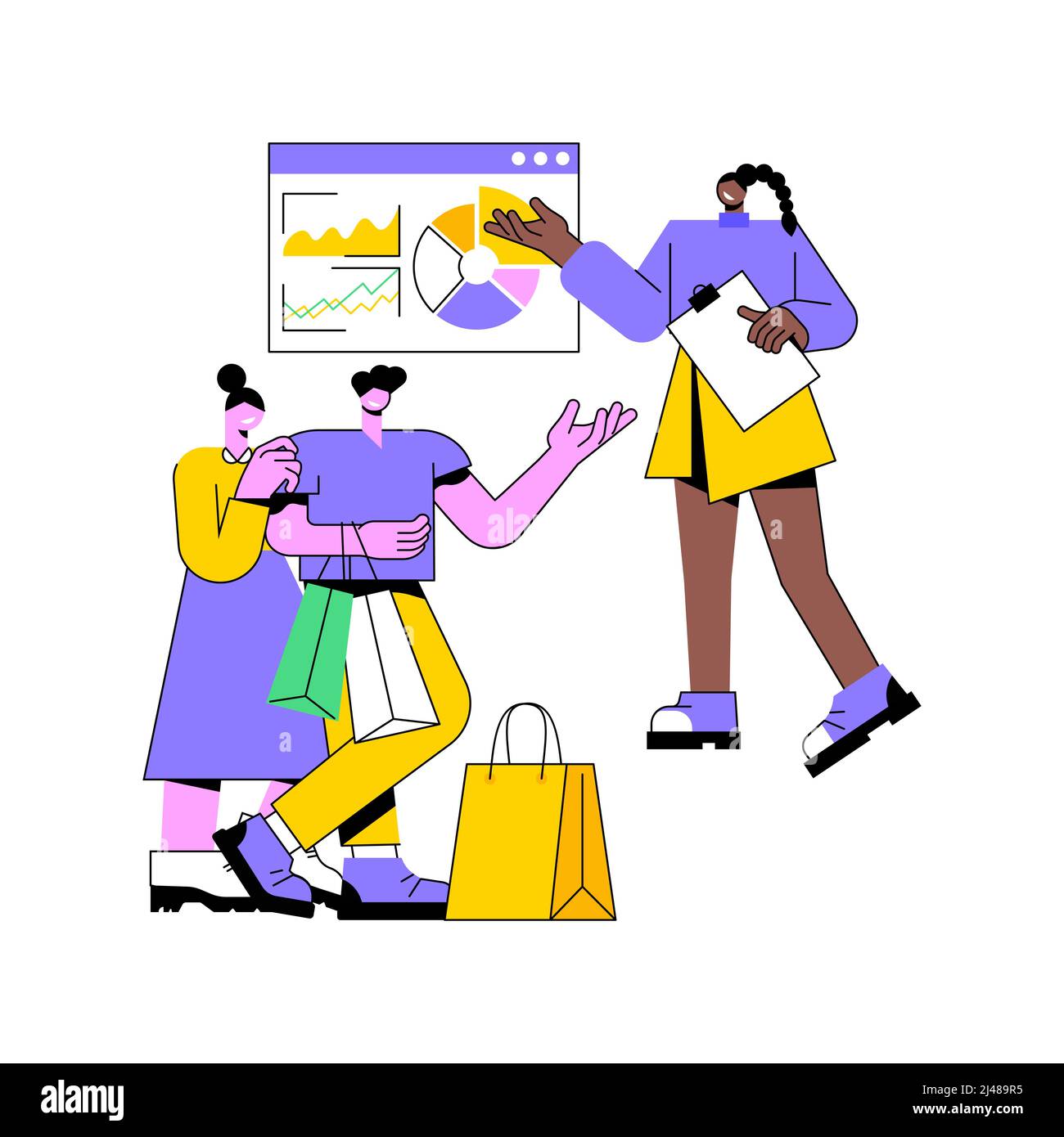 Consultative selling abstract concept vector illustration. Consultative ...