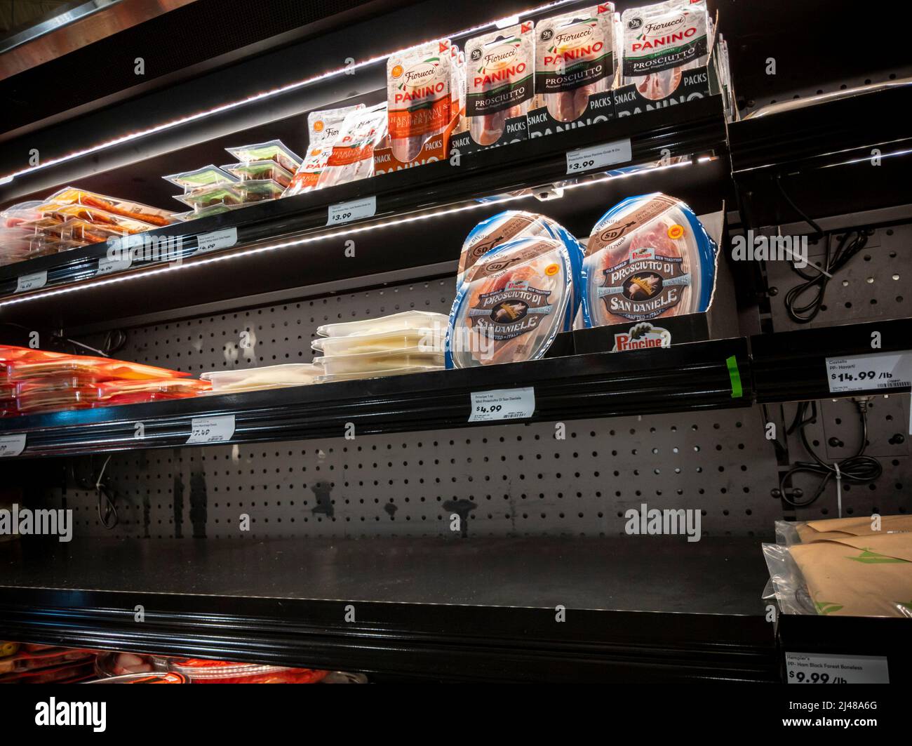 Lynnwood, WA USA - circa April 2022: Angled view of a low inventory ...