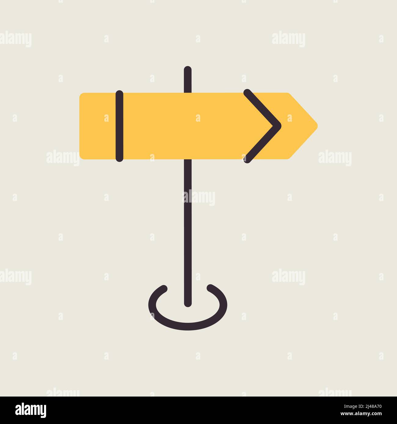 Signpost vector isolated icon. Navigation sign. Graph symbol for travel ...