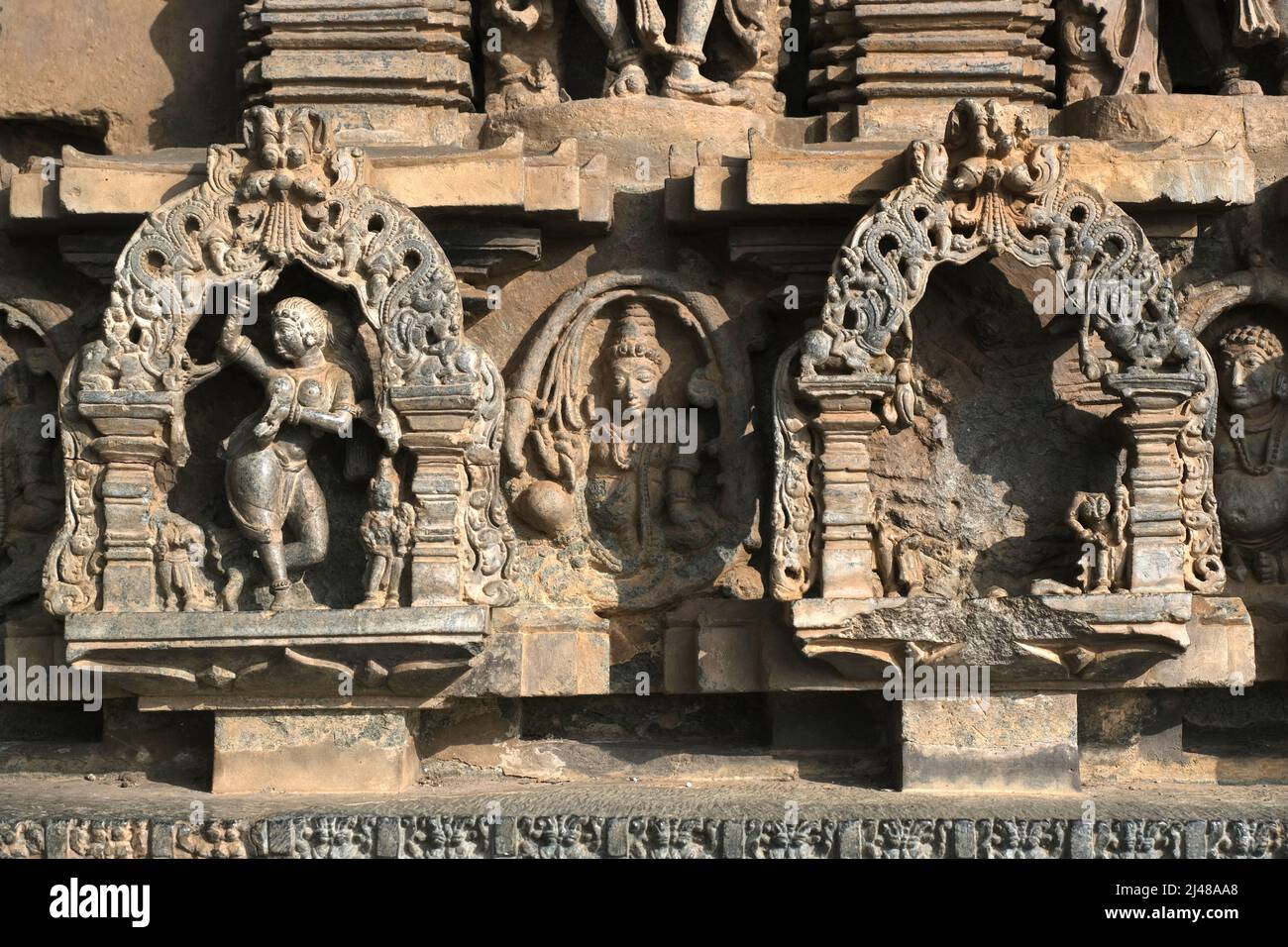 Belur, Karnataka, India - Dec 19 2021, Belur and Halebidu temple ...